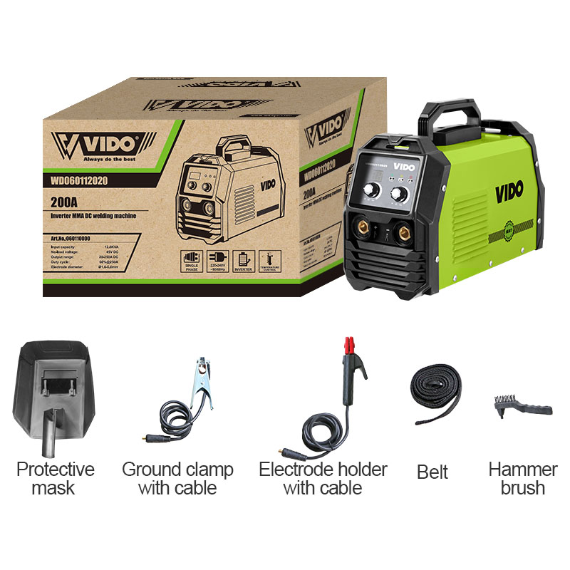 20-200A DC SINGLE PHASE Inverter MMA DC Welding Machine-Products-VIDO ...